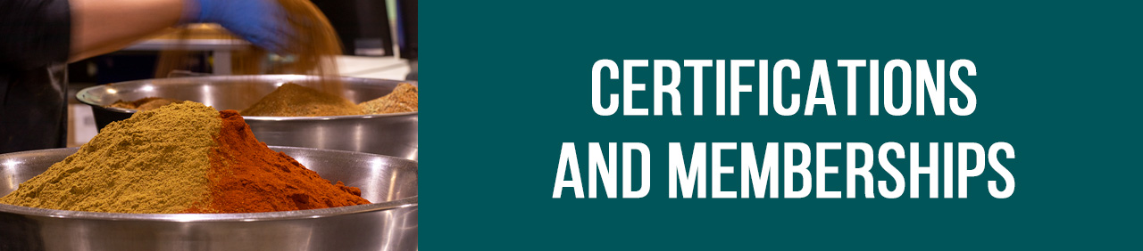 Certifications | Spices Inc